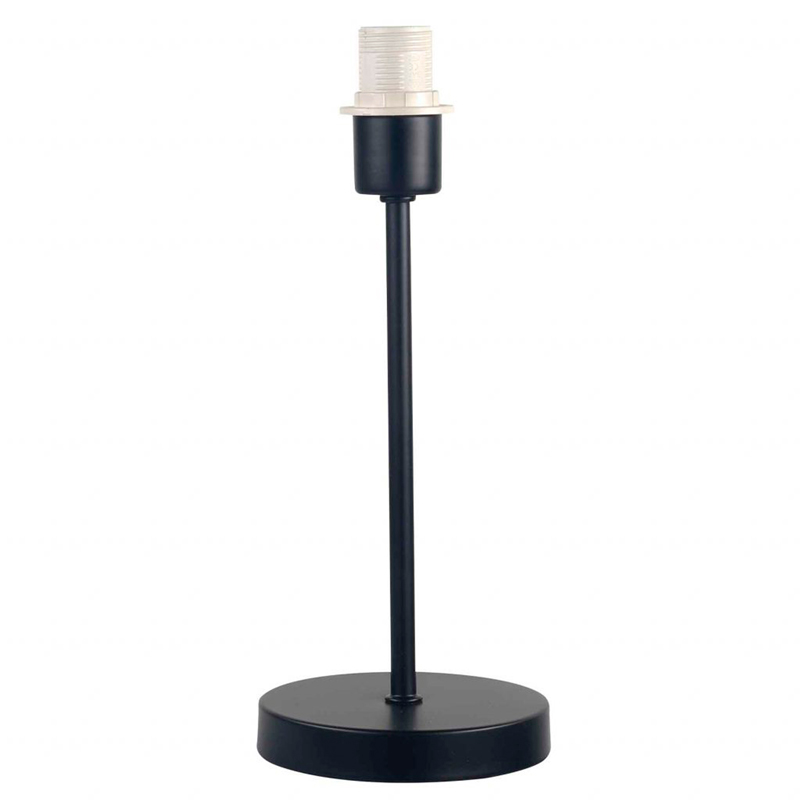Ferd bordlampe sort metall uten skjerm | lampe ringfeste lampeskjerm E14 | Lampemagasinet