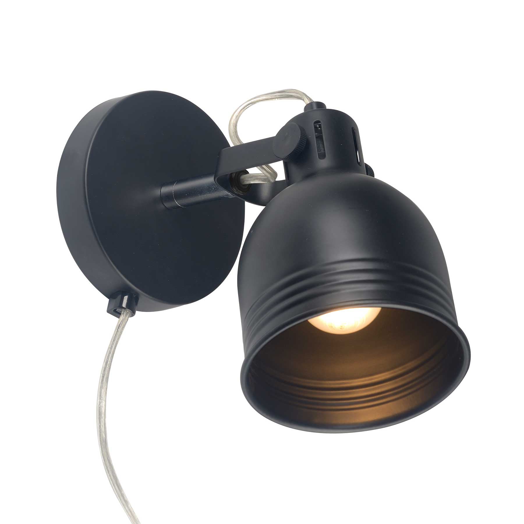 Sigrid vegglampe sort – Lampemagasinet