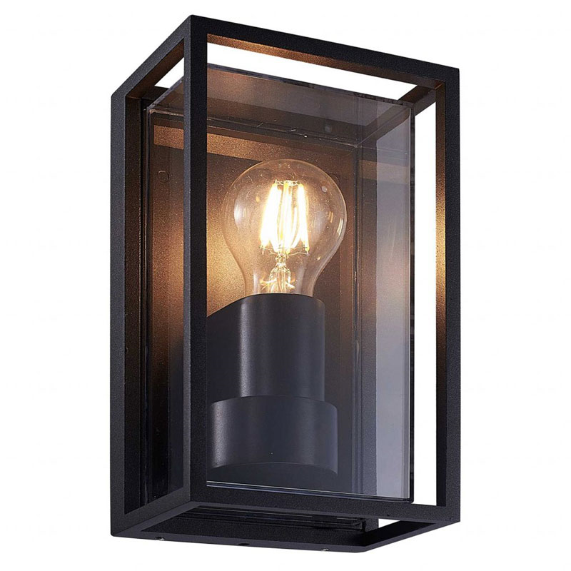 Lindeberg utelampe vegg antrasitt aluminium E27 | IP44 | Lampemagasinet