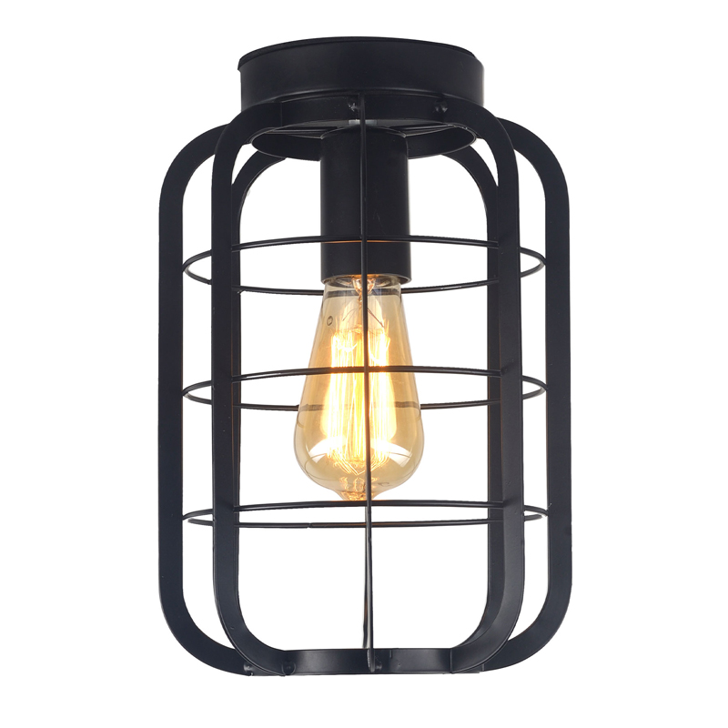 Montreal taklampe plafond sort metall E27 | Lampemagasinet