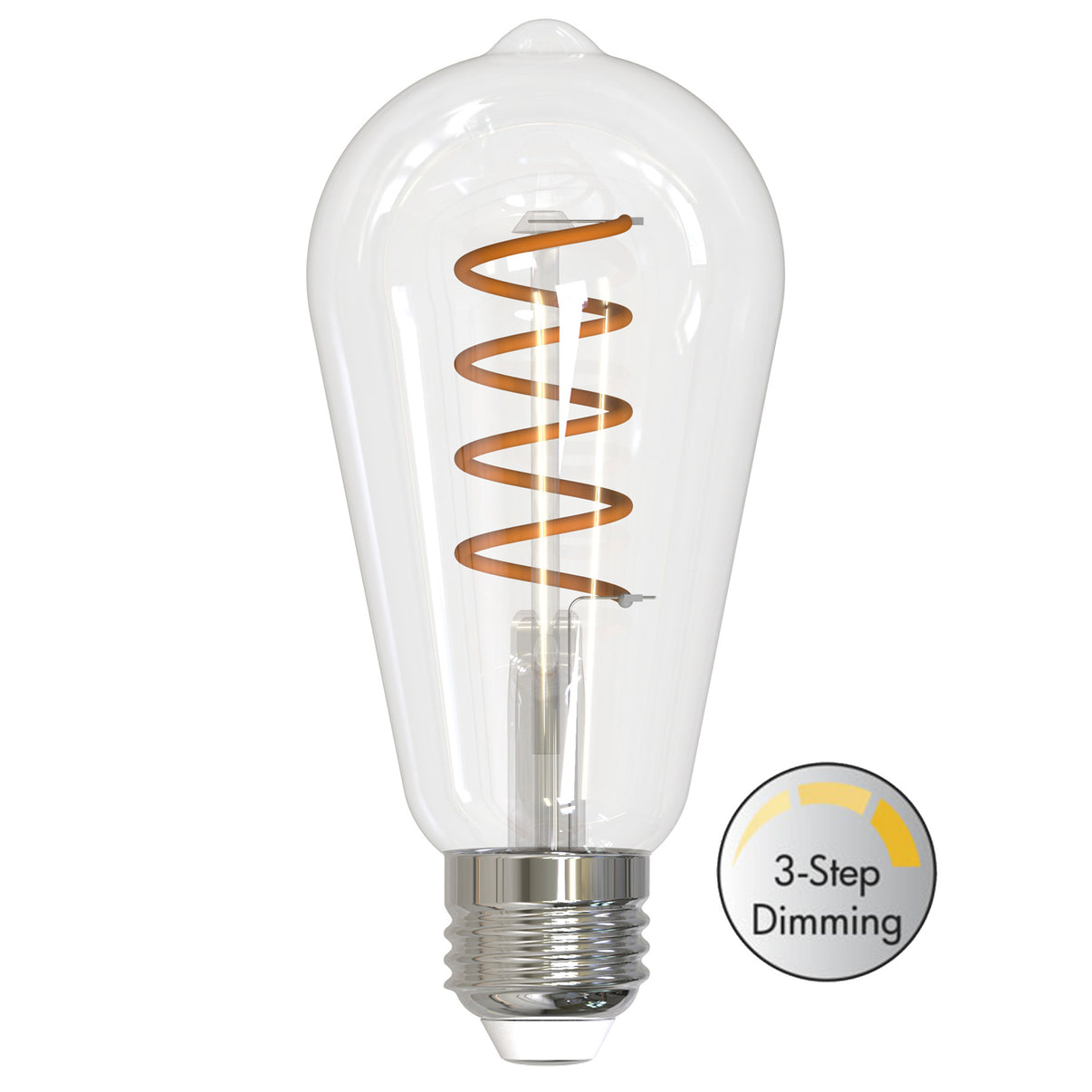 LM LED E27 edison klar 7W 3-step dim – Lampemagasinet