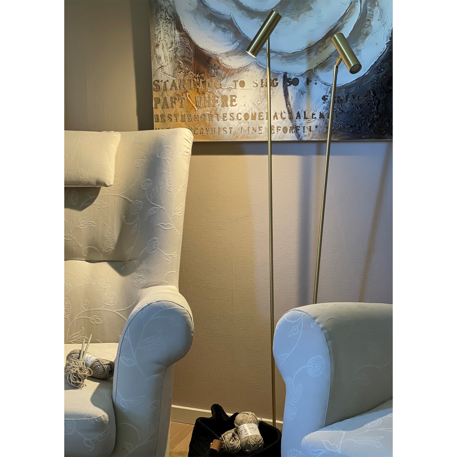 Artic LED bordlampe spot messing | skrivebordslampe leselampe | Aneta ...