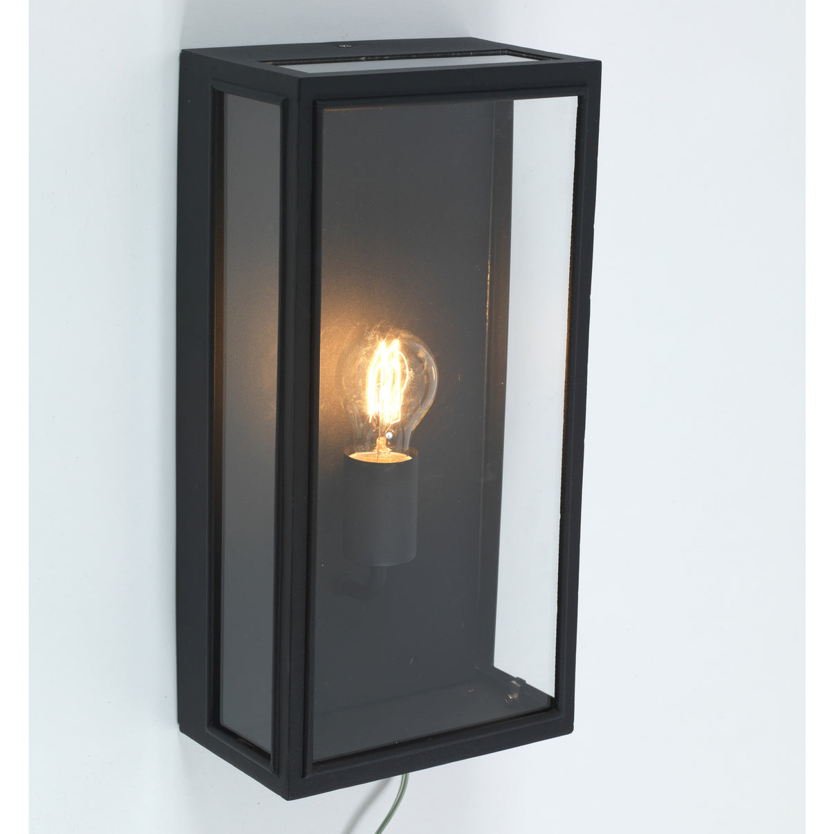 Roma utelampe vegg sort – Lampemagasinet